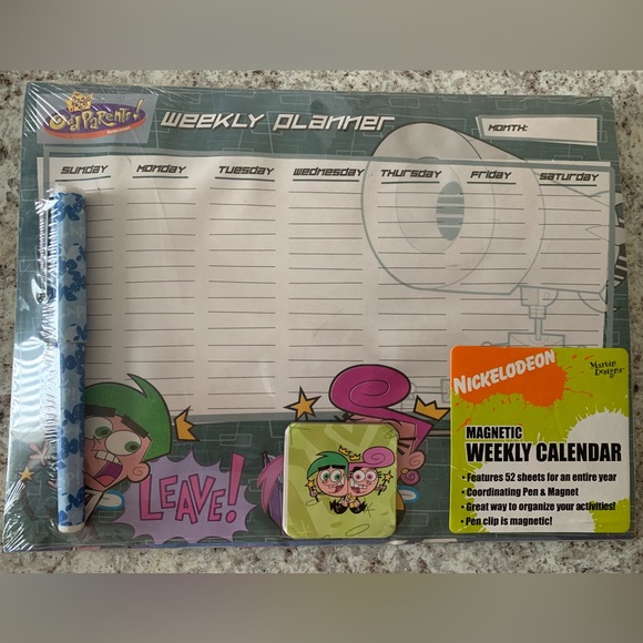 Nickelodeon | Office | Fairly Odd Parents Magnetic 52 Week Planner ...